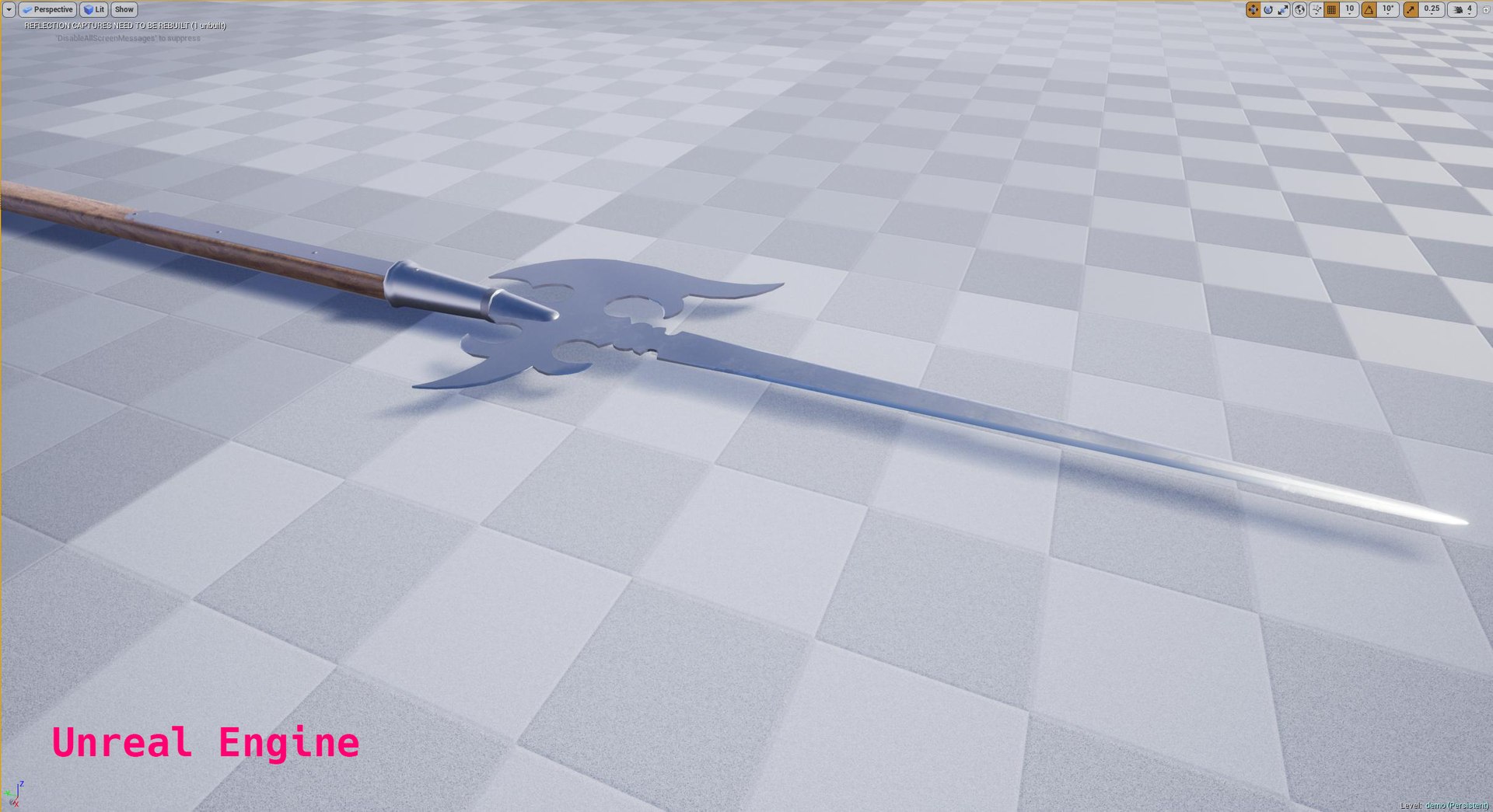 3D Model Historically German Halberd Lutel - TurboSquid 1416696