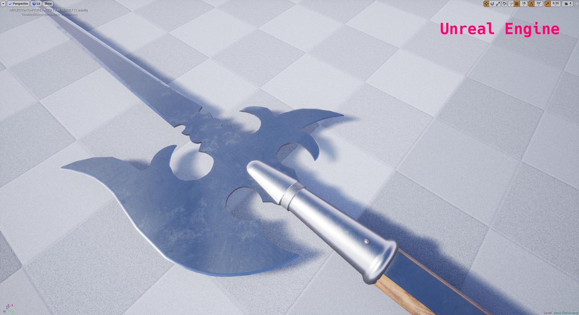 3D Model Historically German Halberd Lutel - TurboSquid 1416696
