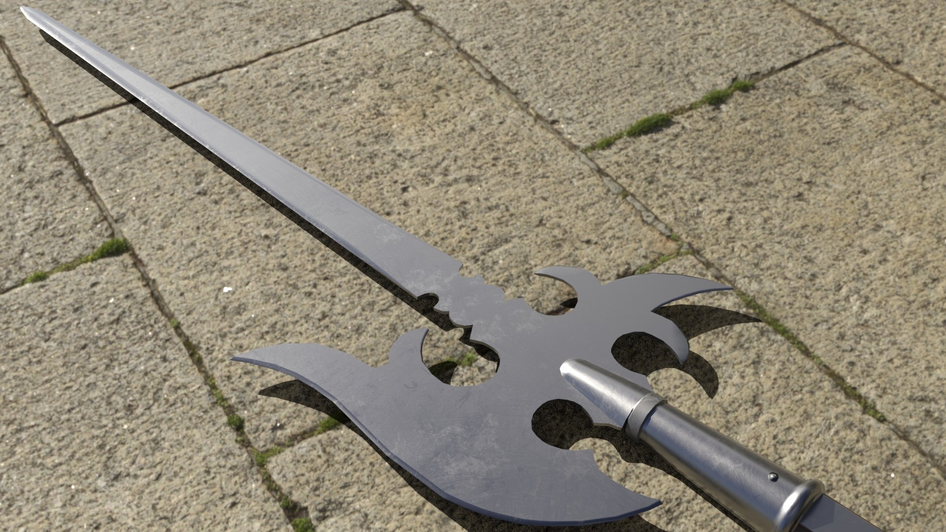3D Model Historically German Halberd Lutel - TurboSquid 1416696