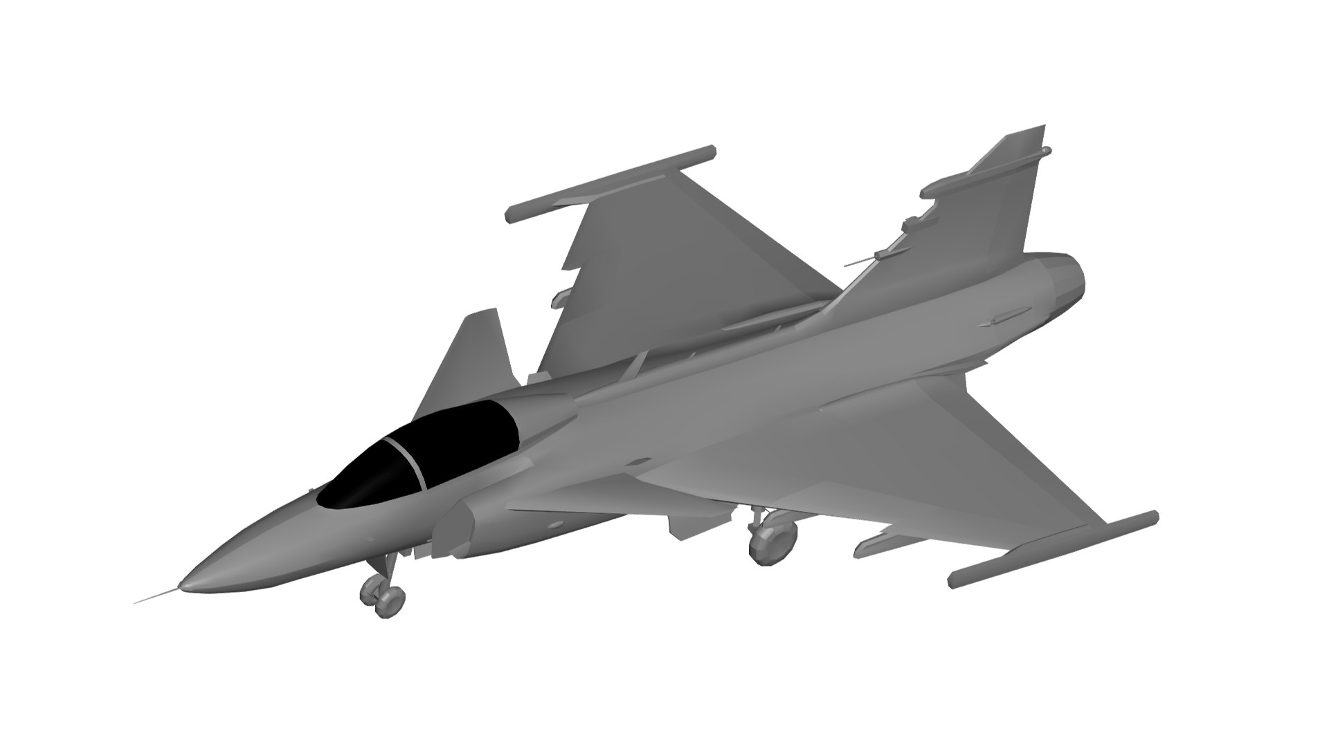 3D Saab JAS 39 Gripen model - TurboSquid 1988760