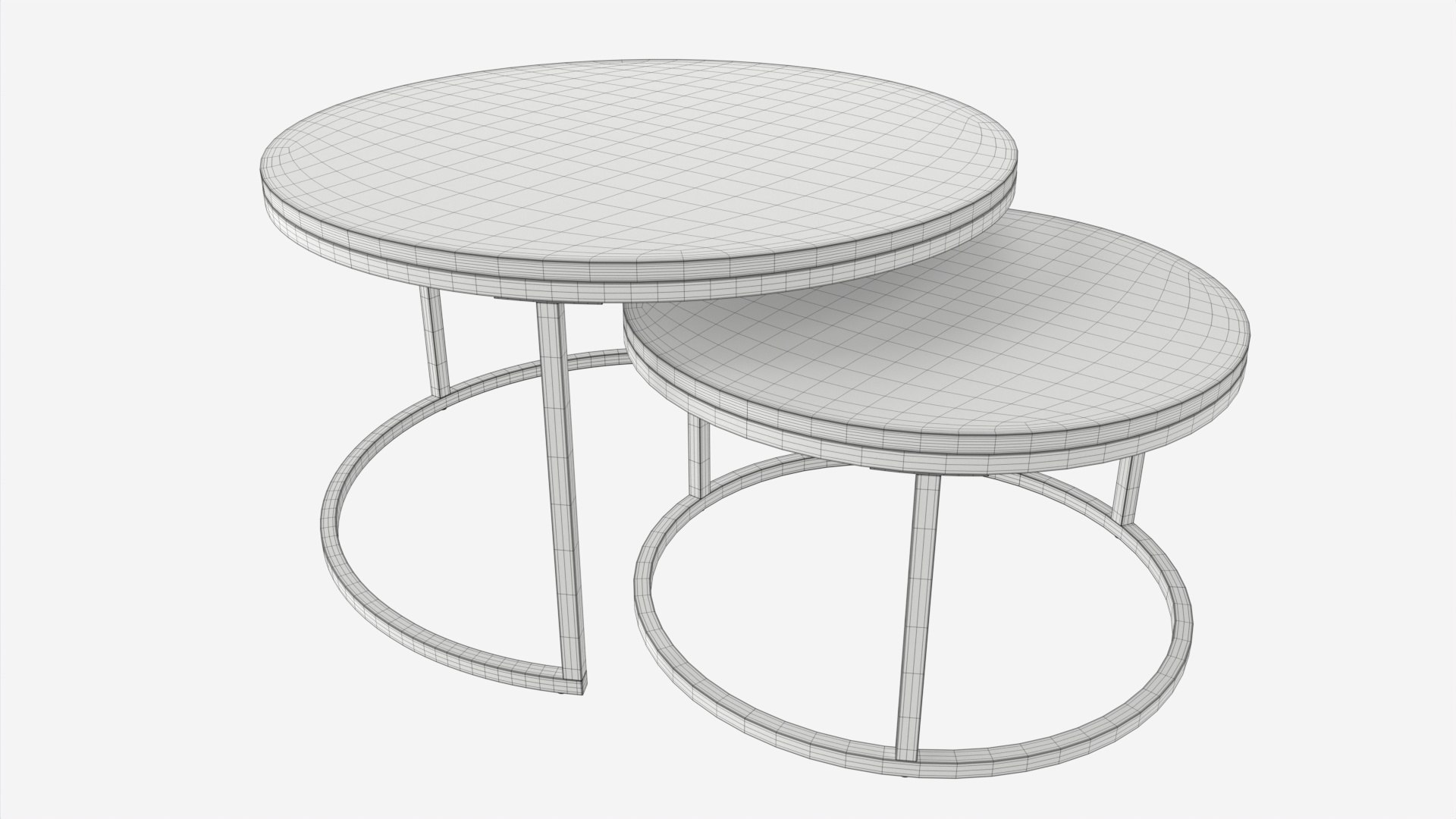 3D Model Marble Texture Coffee Table 2 In 1 - TurboSquid 1934308