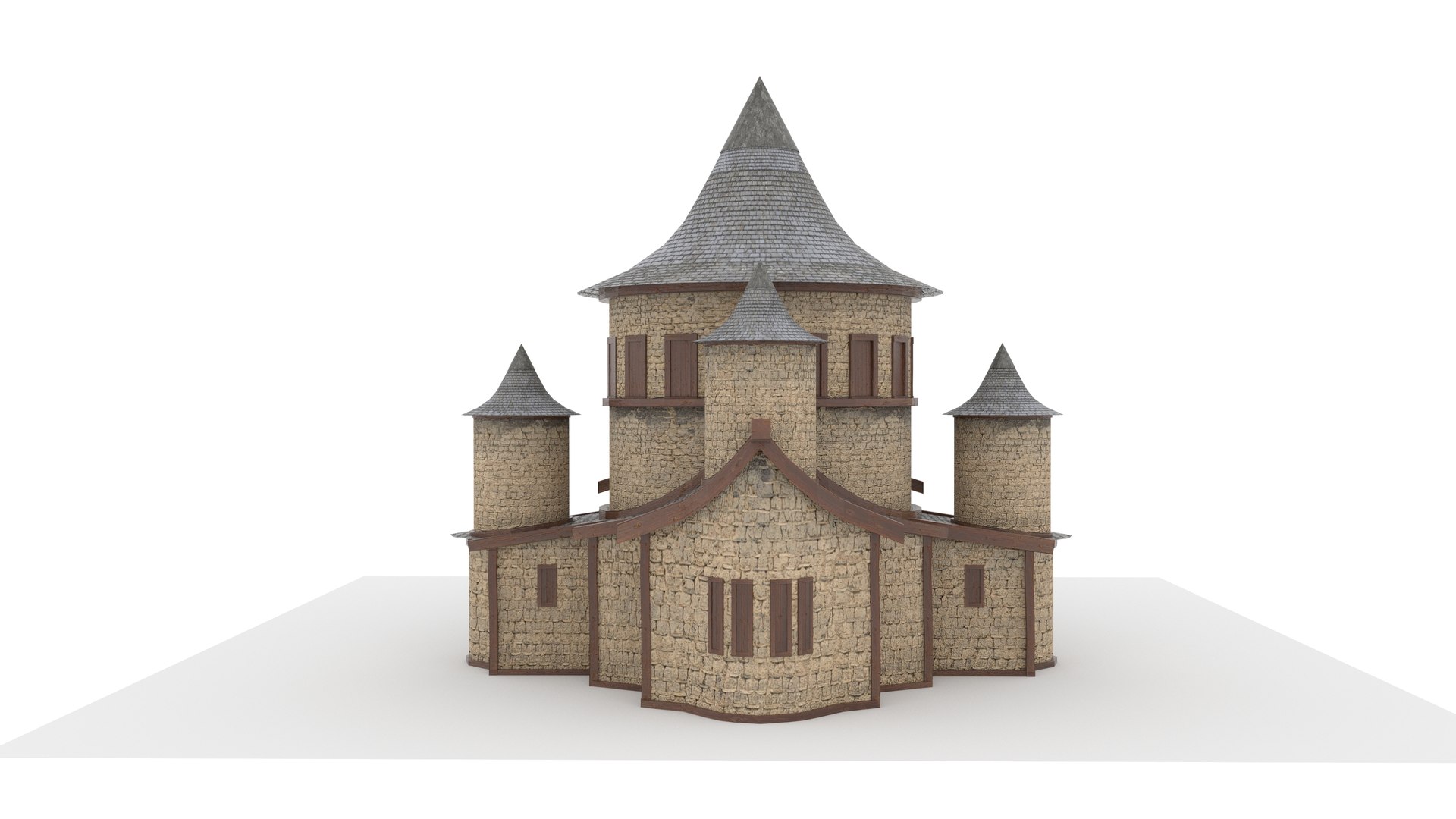 Medieval Church 3D Model - TurboSquid 1293956