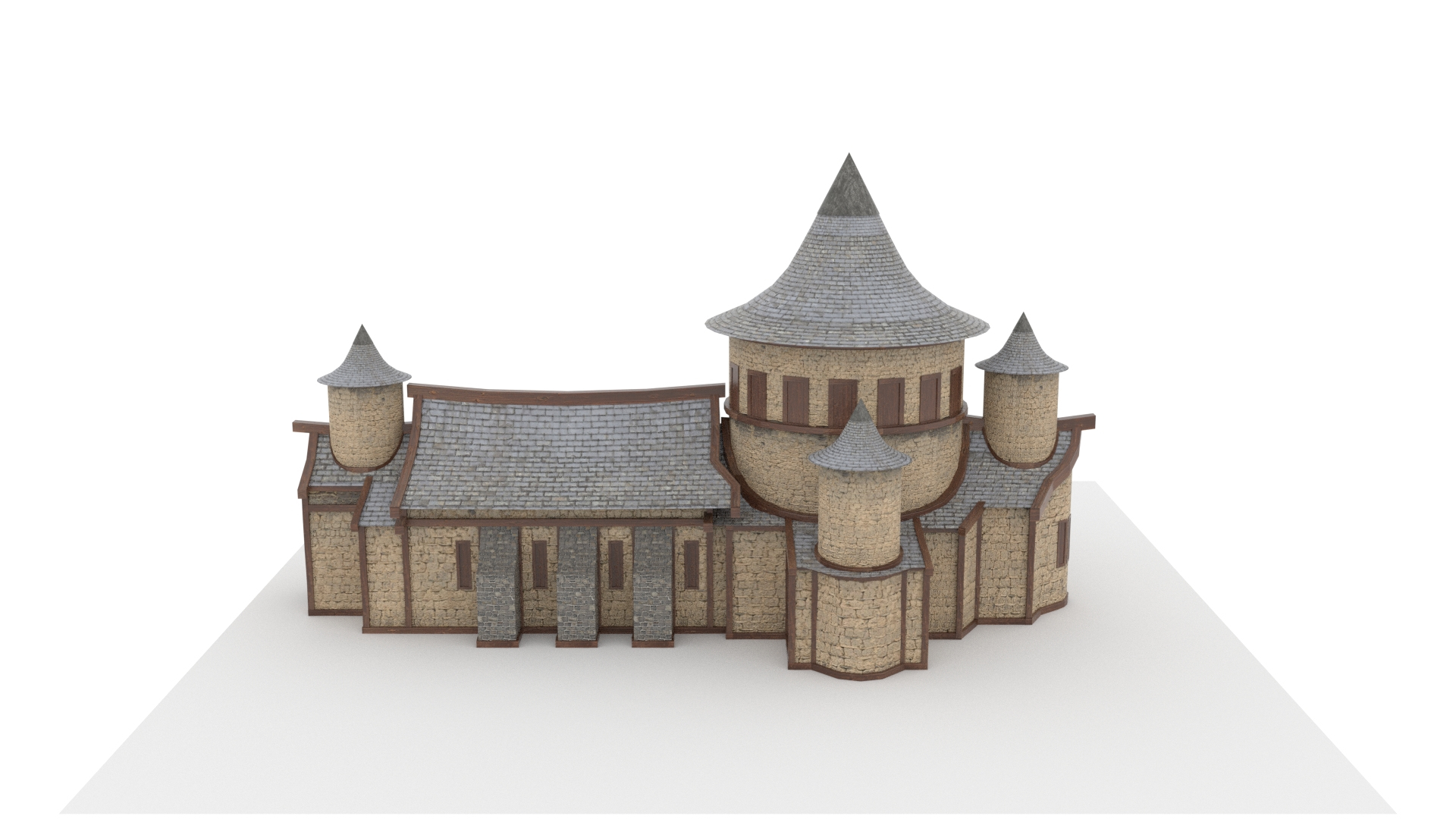 Medieval Church 3D Model - TurboSquid 1293956