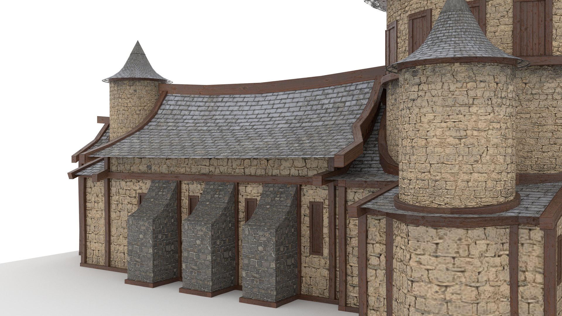 Medieval Church 3D Model - TurboSquid 1293956