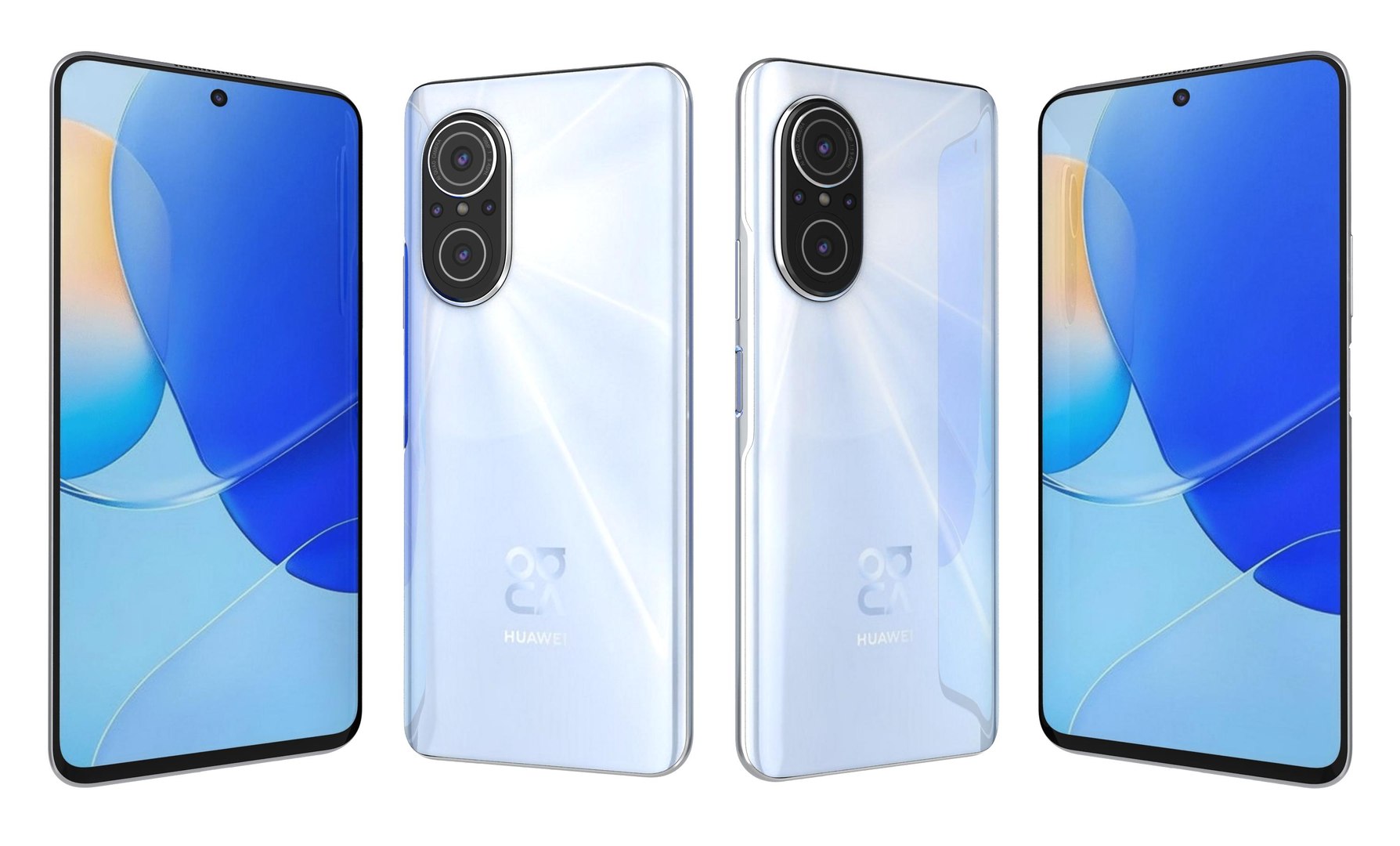 3D Huawei P50 Pro Pearl White Model - TurboSquid 1883070