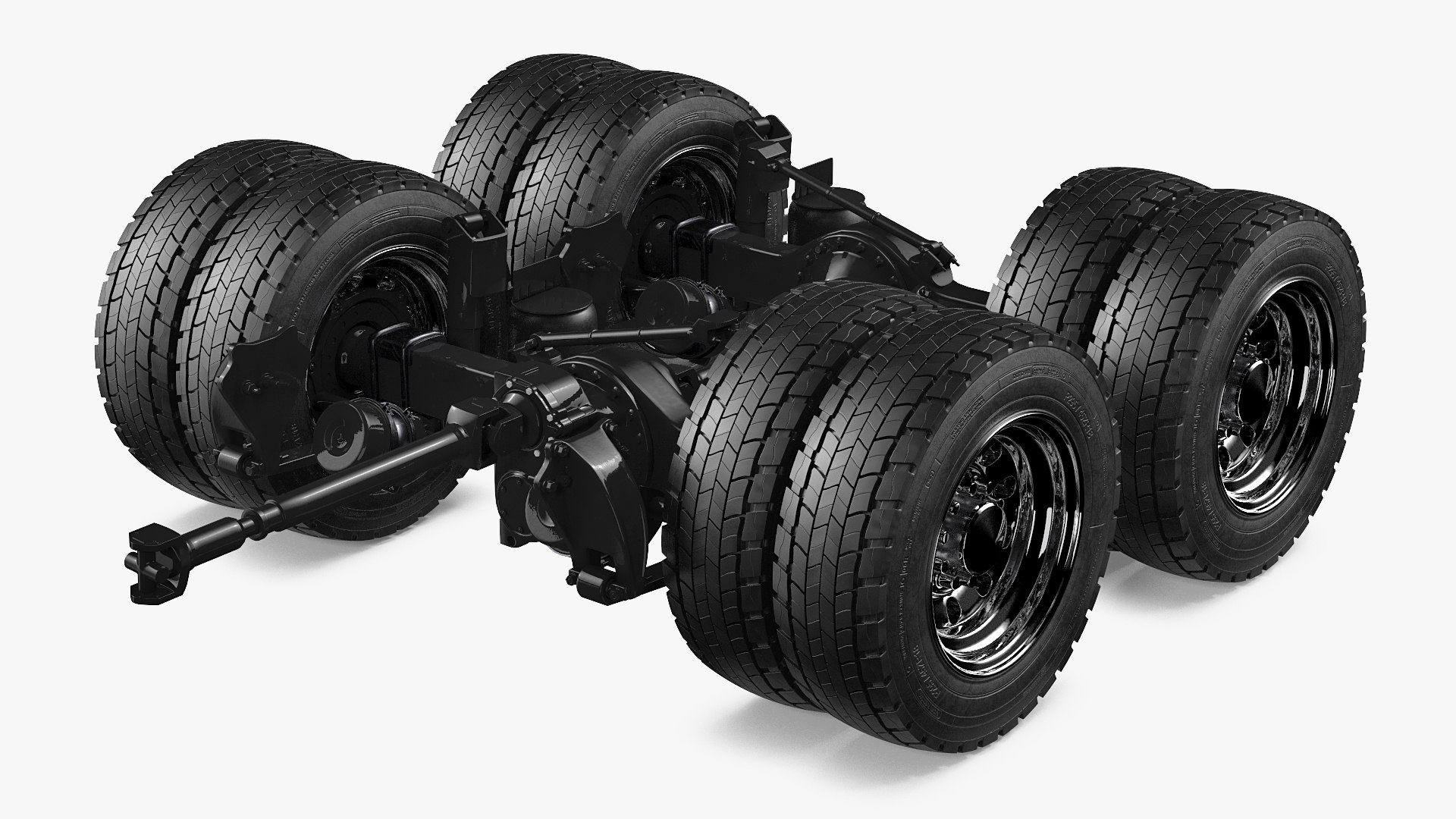 Heavy duty truck tandem 3D model - TurboSquid 1607228