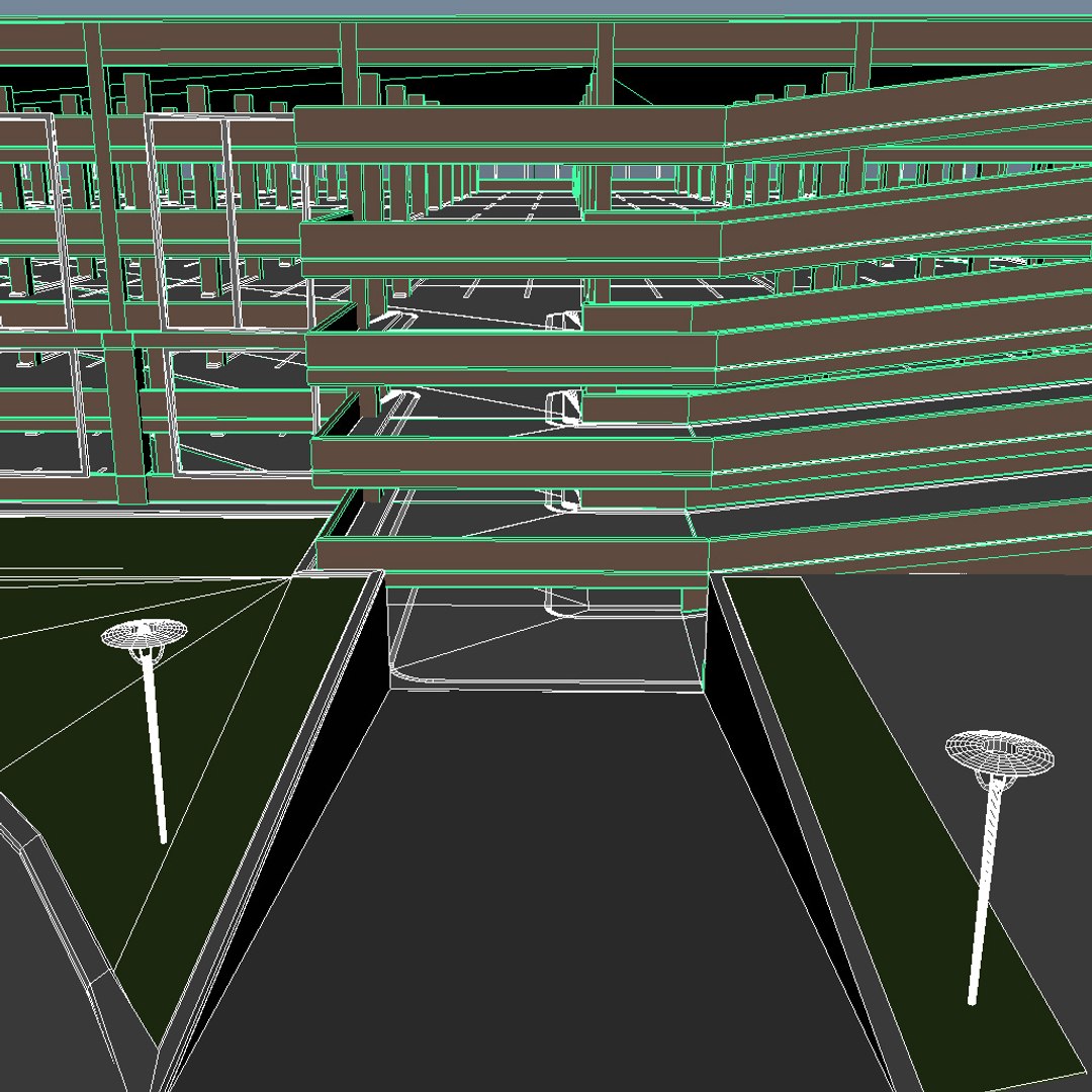 3d stacked parking model