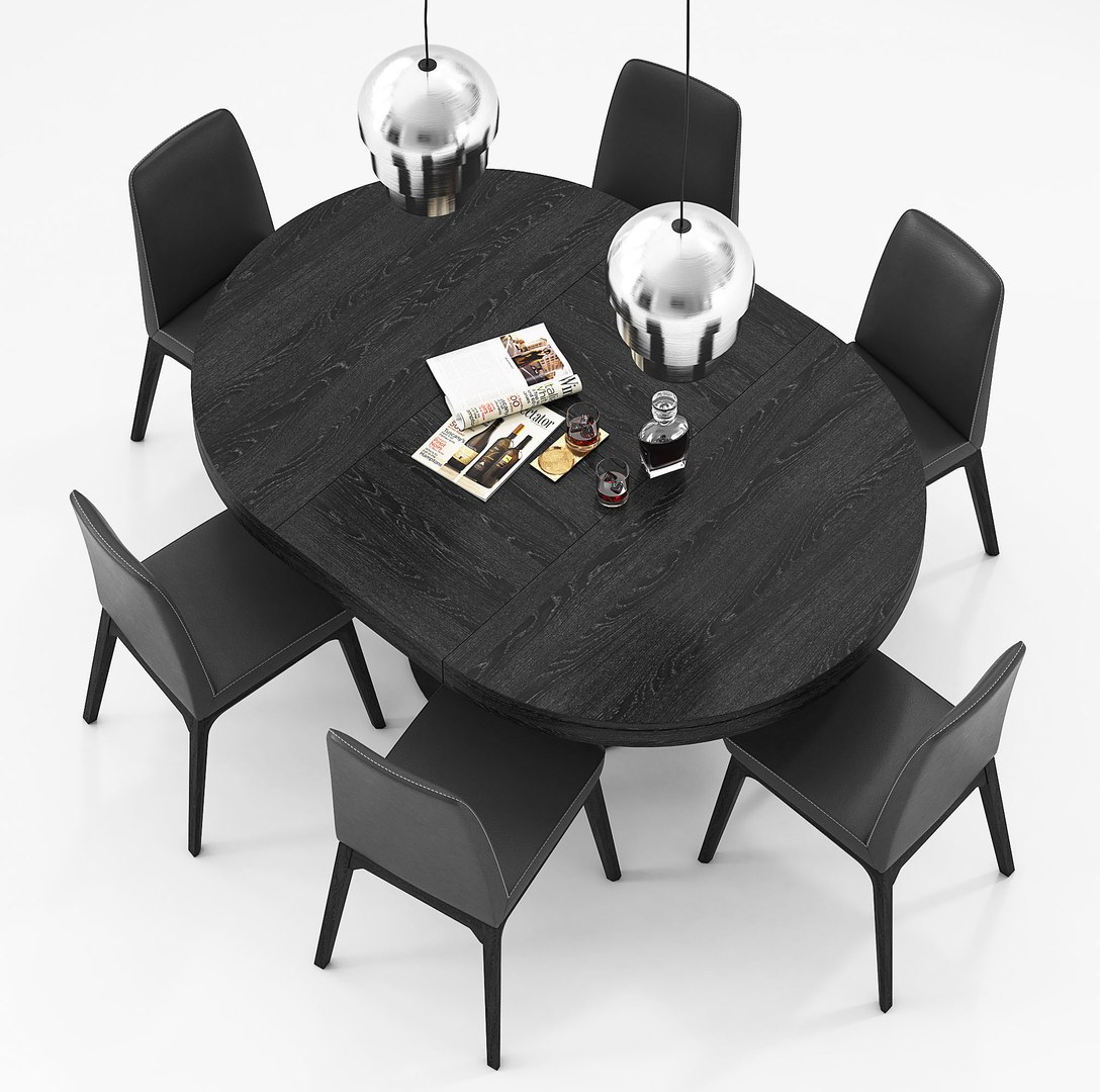 3D Table Boconcept Granada 130cm - TurboSquid 1240686