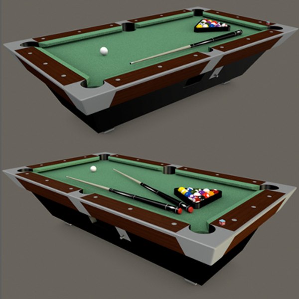 billiard pool cue 3d c4d