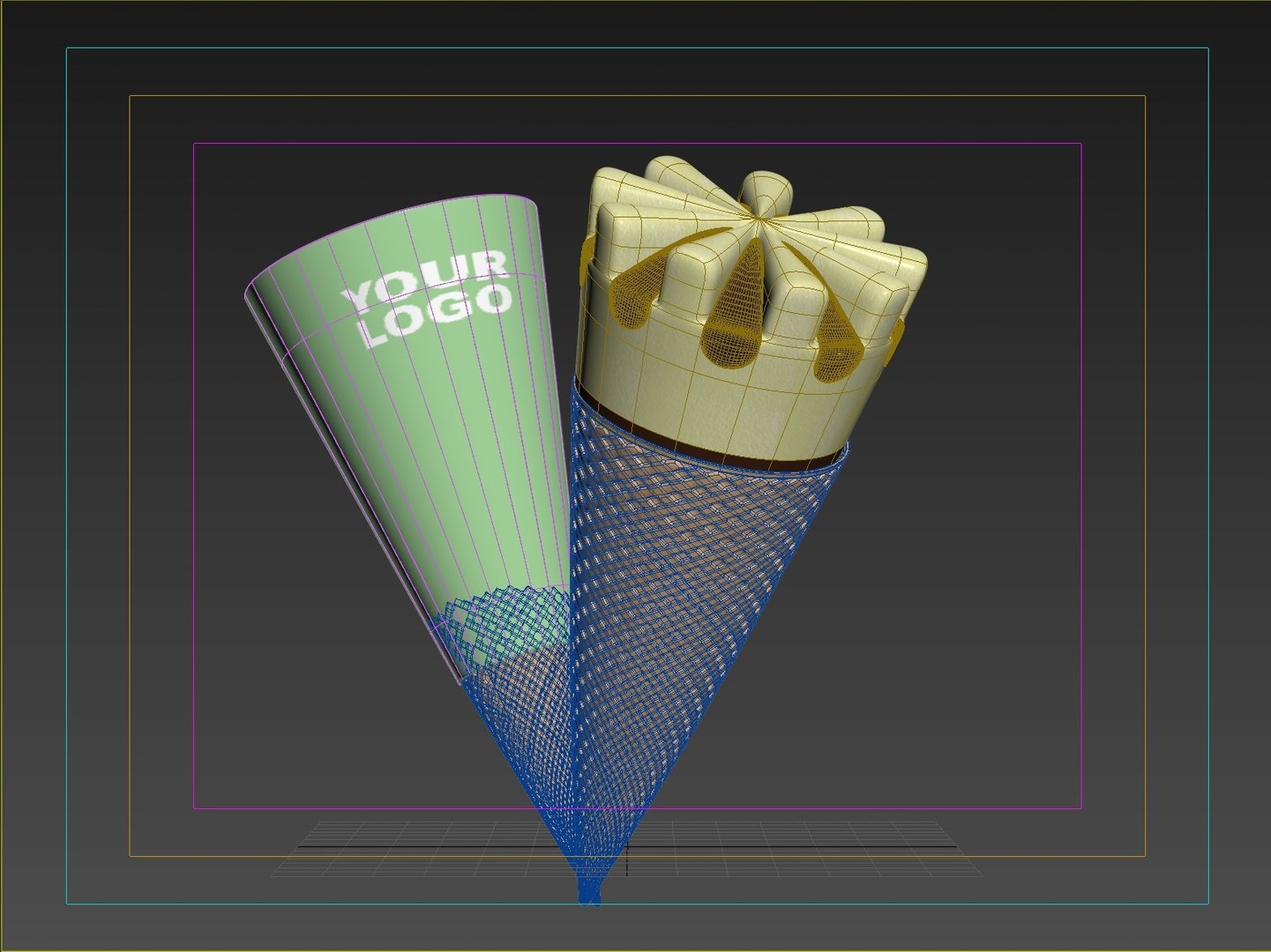 Ice cream cone model - TurboSquid 1397835