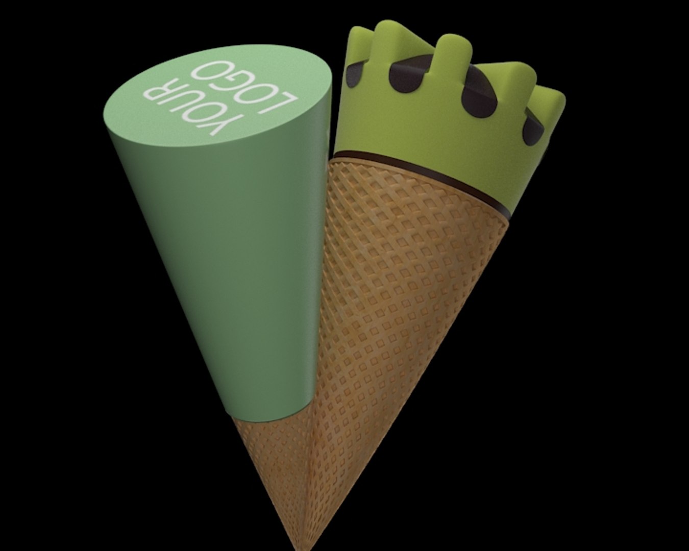 Ice cream cone model - TurboSquid 1397835