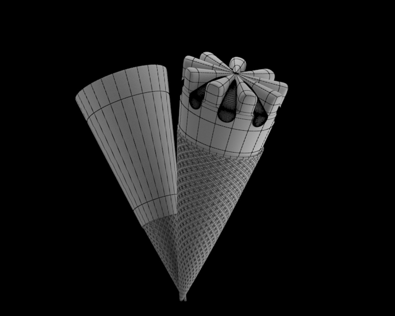 Ice cream cone model - TurboSquid 1397835