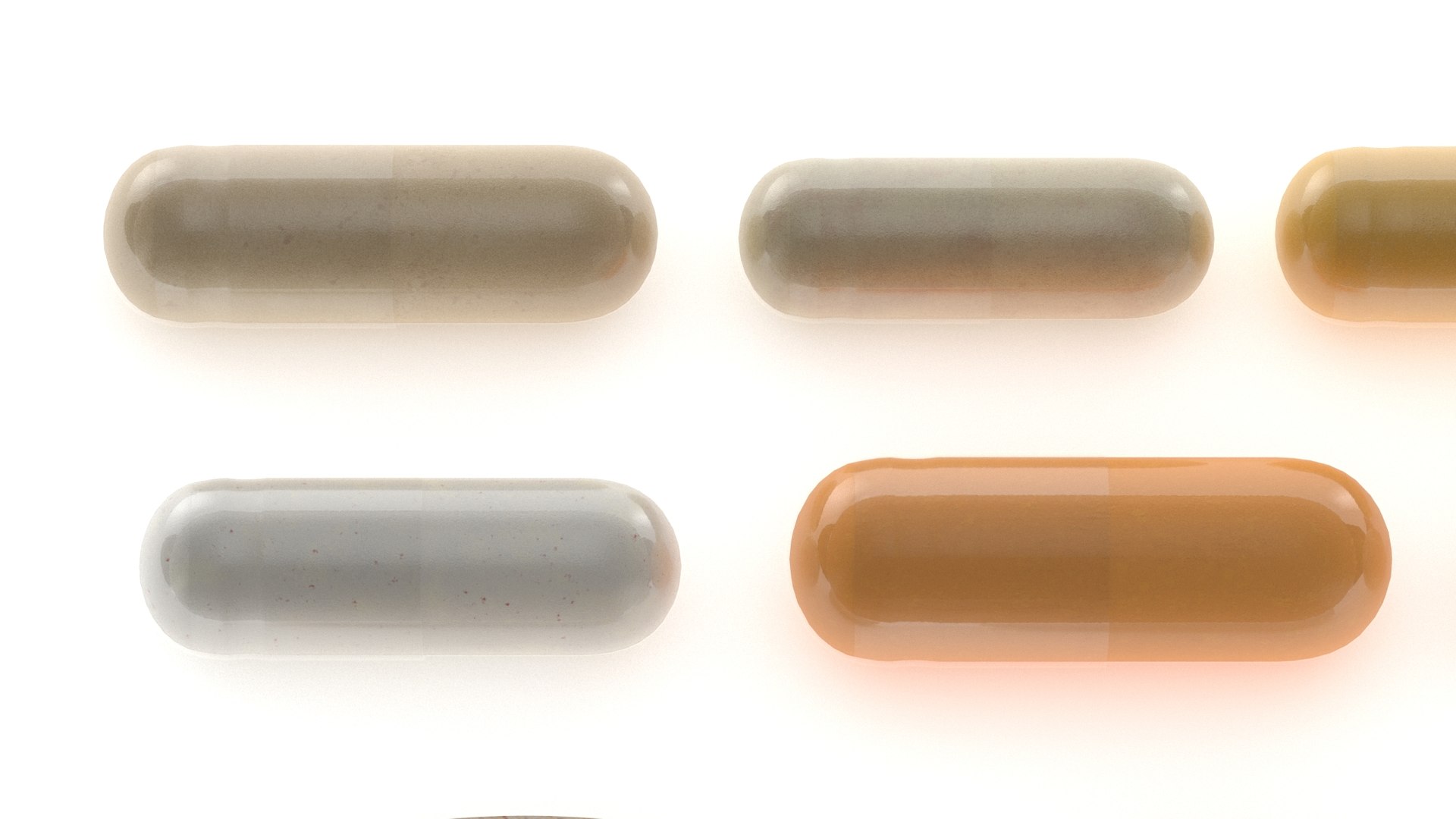 Medical Capsules Medicine PBR Realistic 3D Model - TurboSquid 1951631