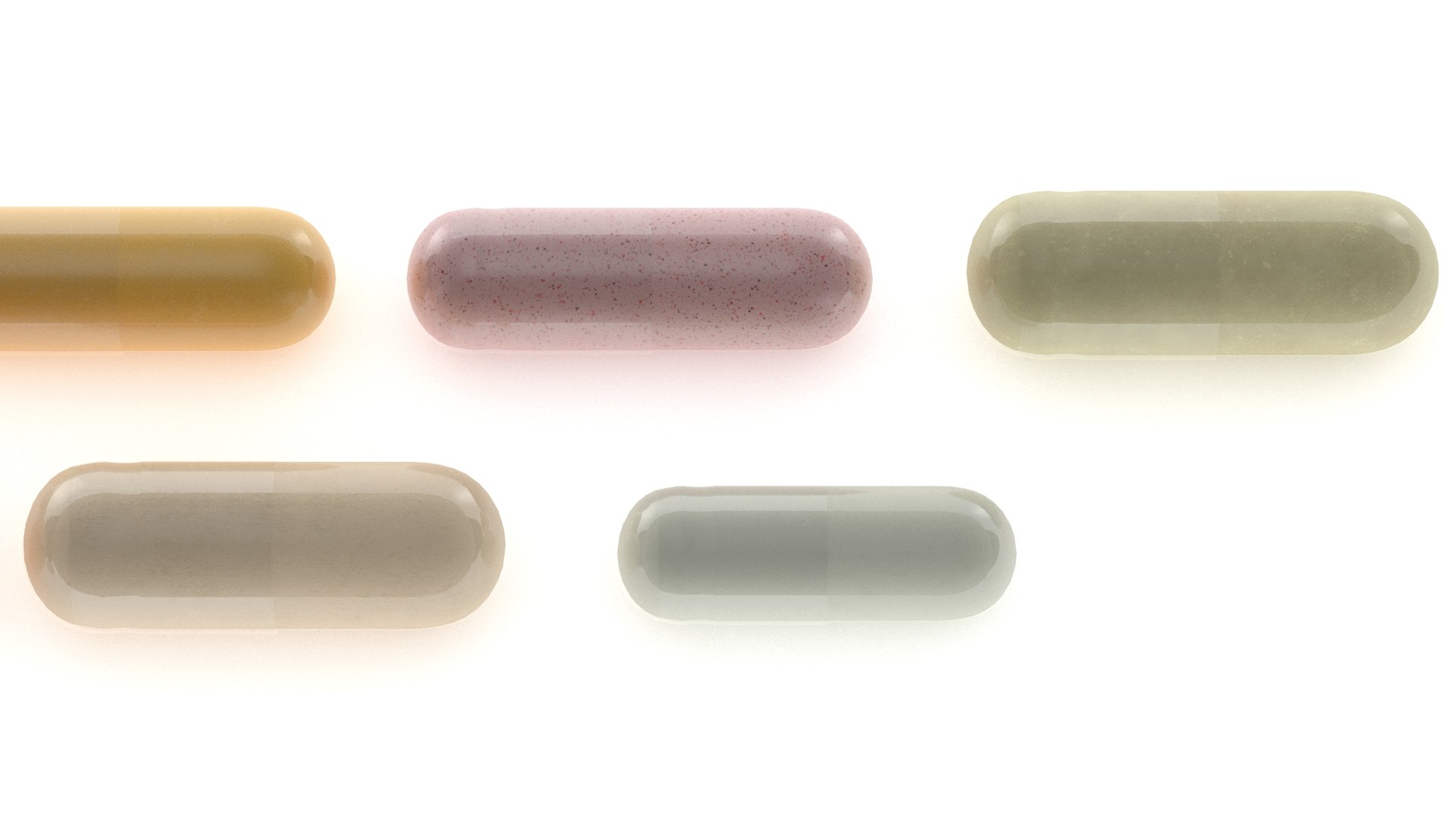 Medical Capsules Medicine PBR Realistic 3D Model - TurboSquid 1951631