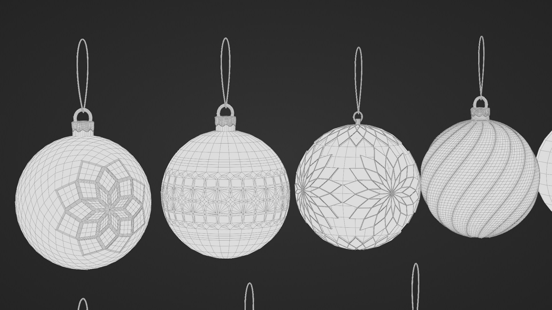 Christmas Ornaments 3D - TurboSquid 1982683