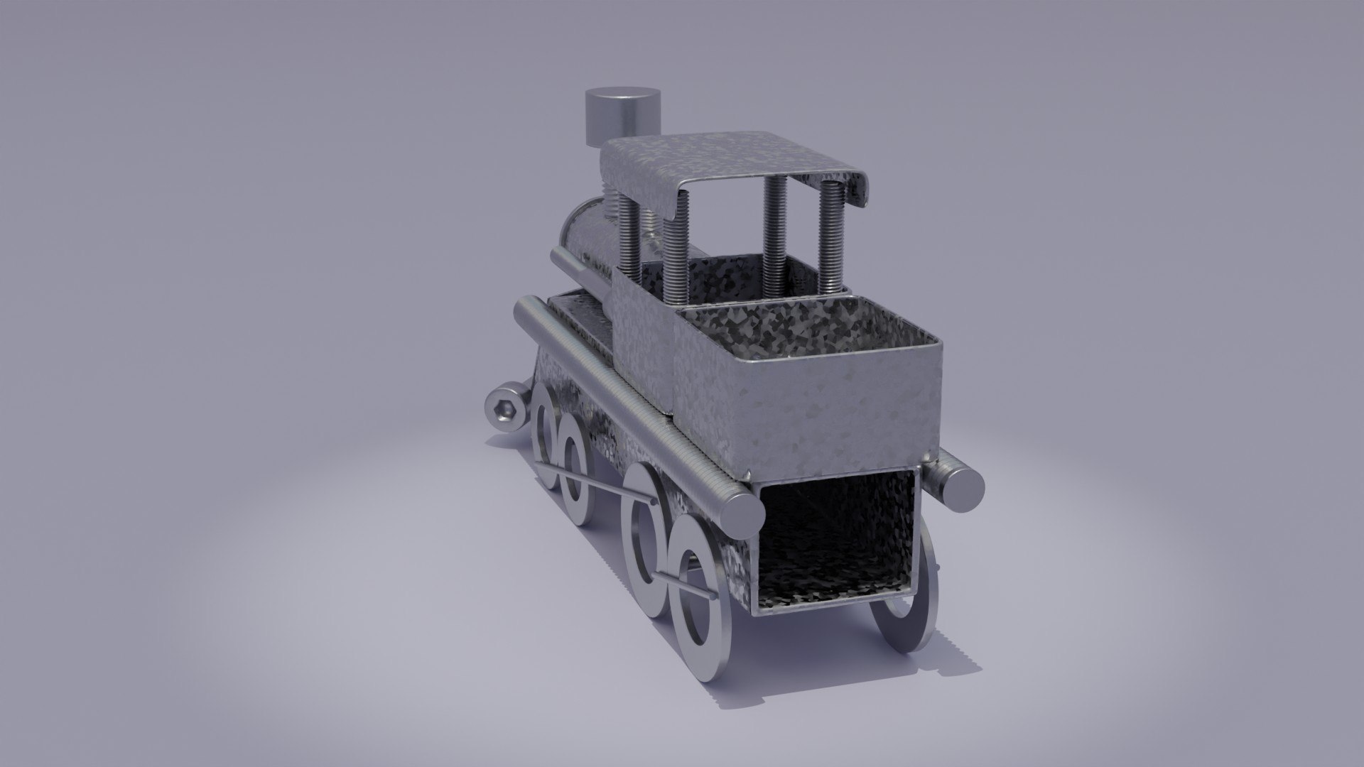 3D Locomotive Metal Art Low-poly 3D Model - TurboSquid 2004060