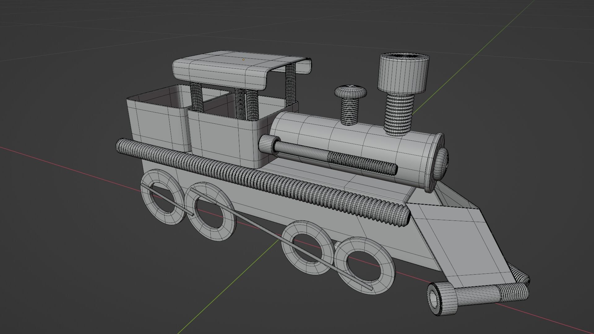 3D Locomotive Metal Art Low-poly 3D Model - TurboSquid 2004060