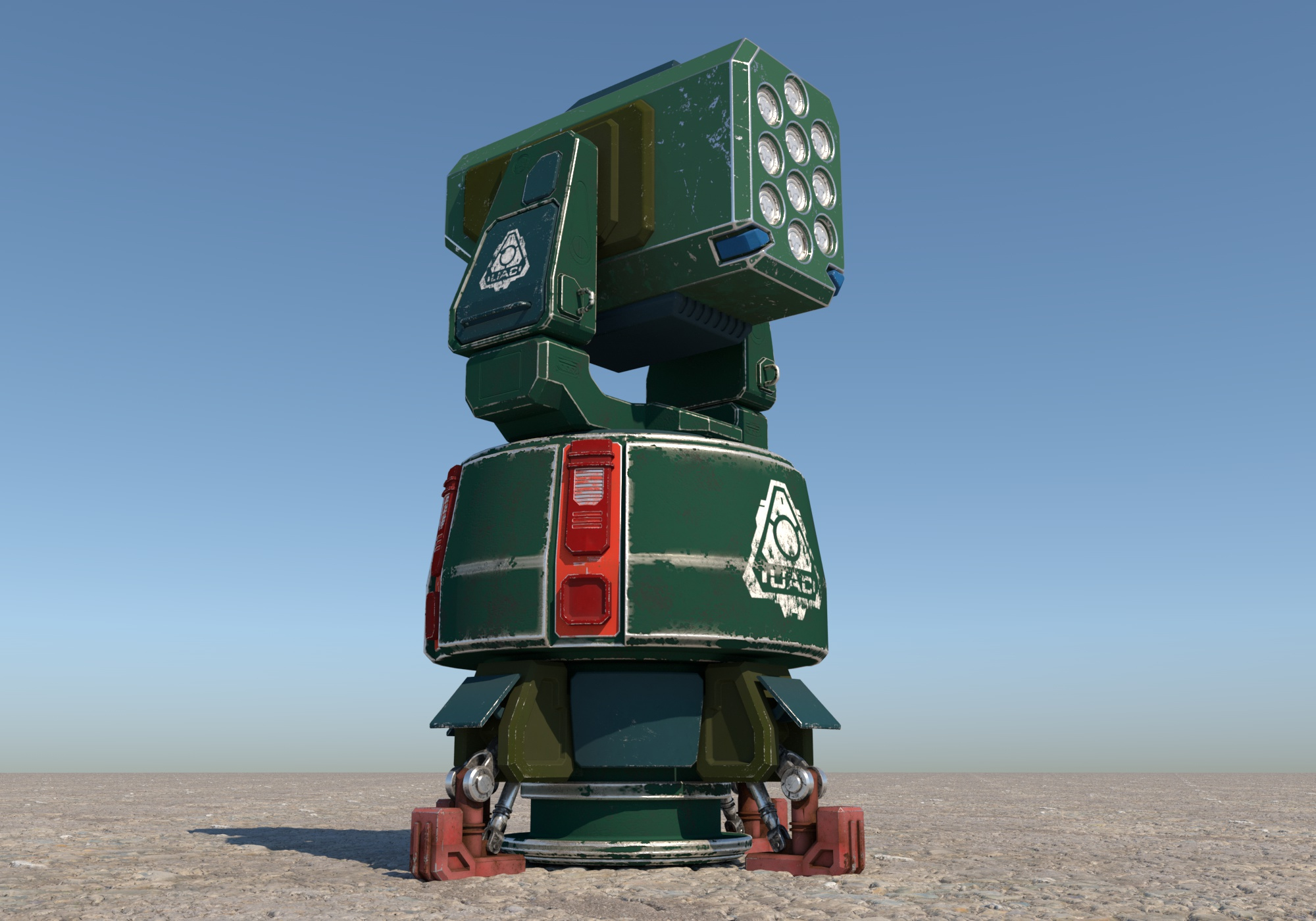 Sci-fi rocket launcher 3D model - TurboSquid 1698812