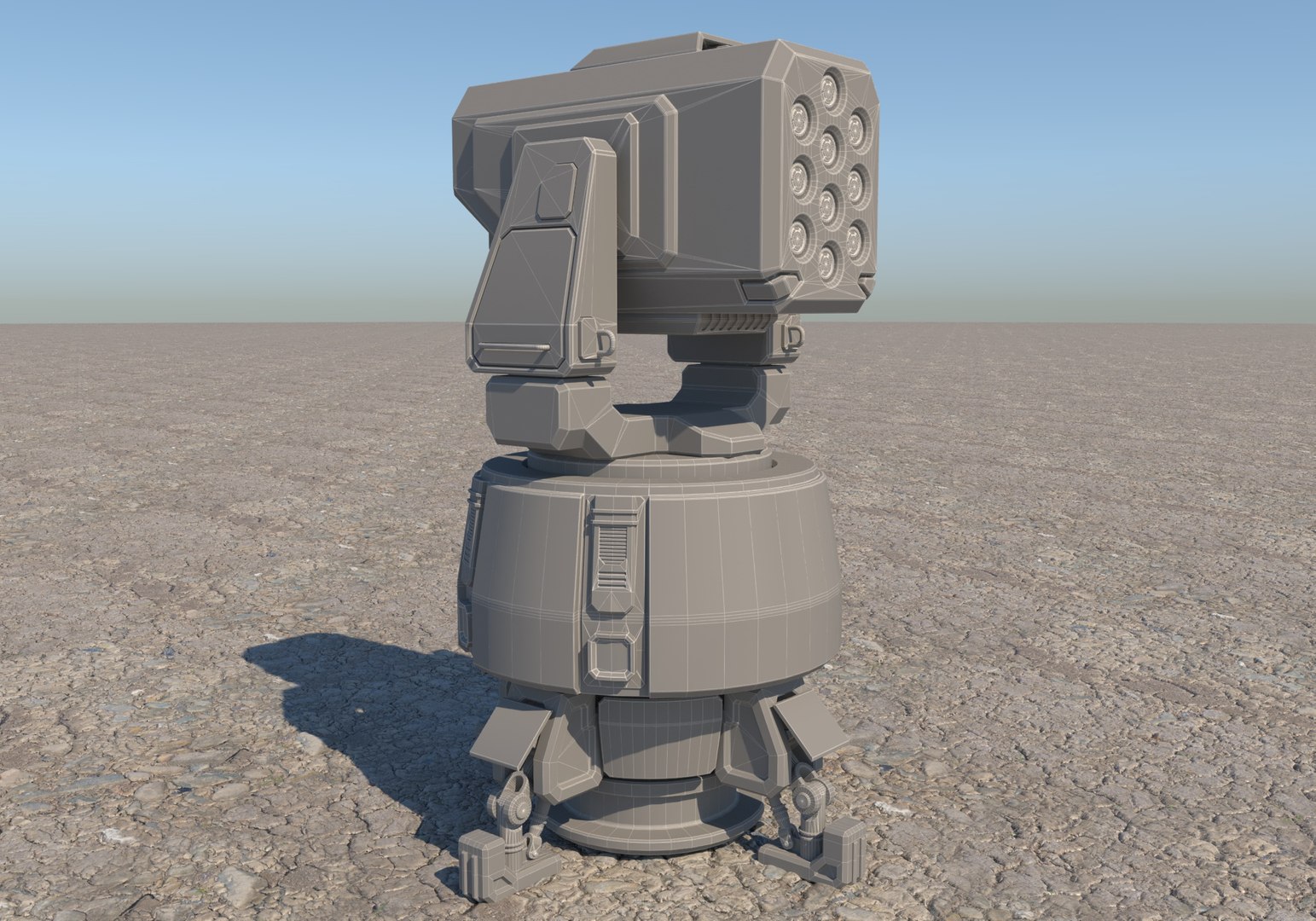 Sci-fi Rocket Launcher 3D Model - TurboSquid 1698812