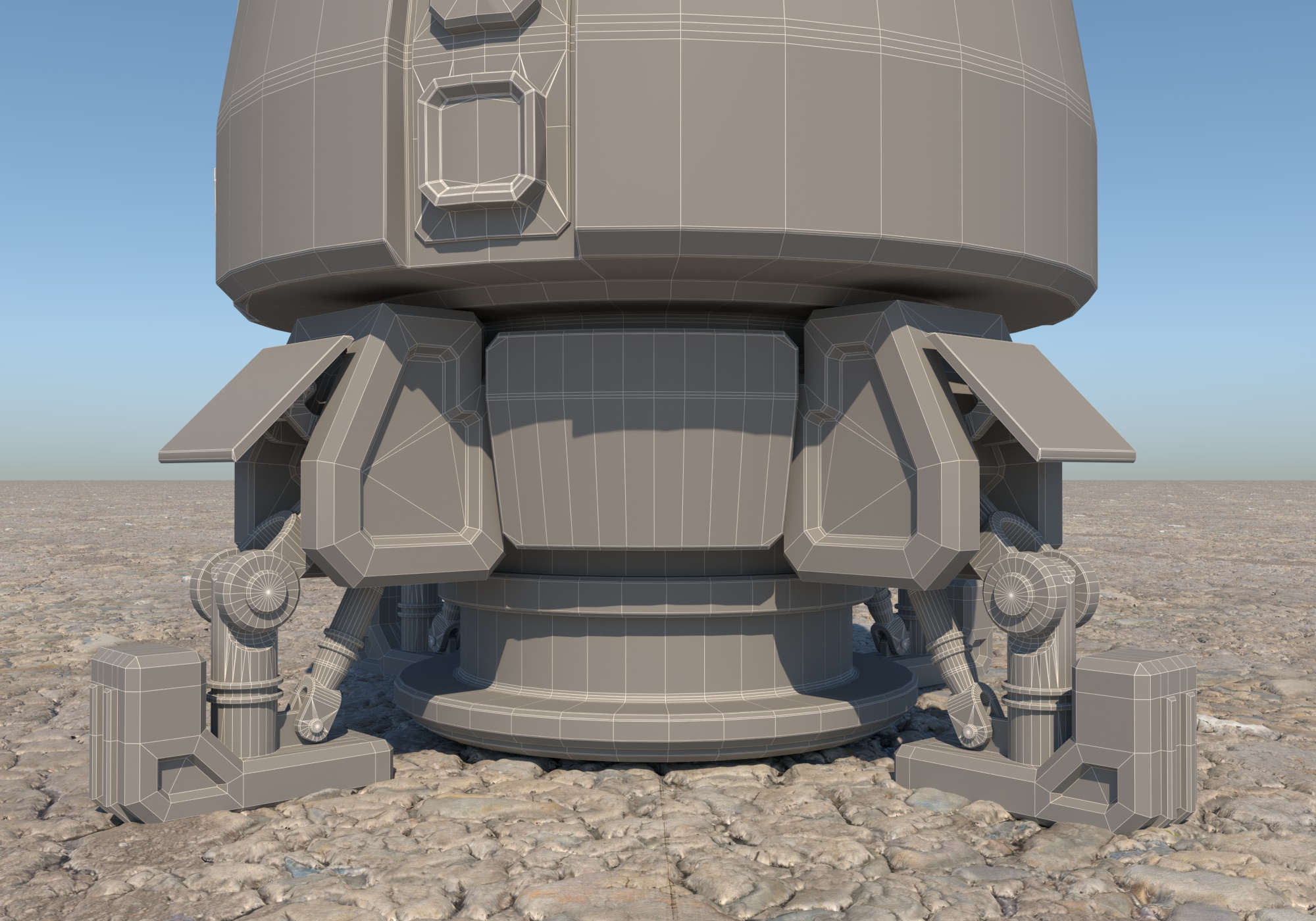 Sci-fi rocket launcher 3D model - TurboSquid 1698812