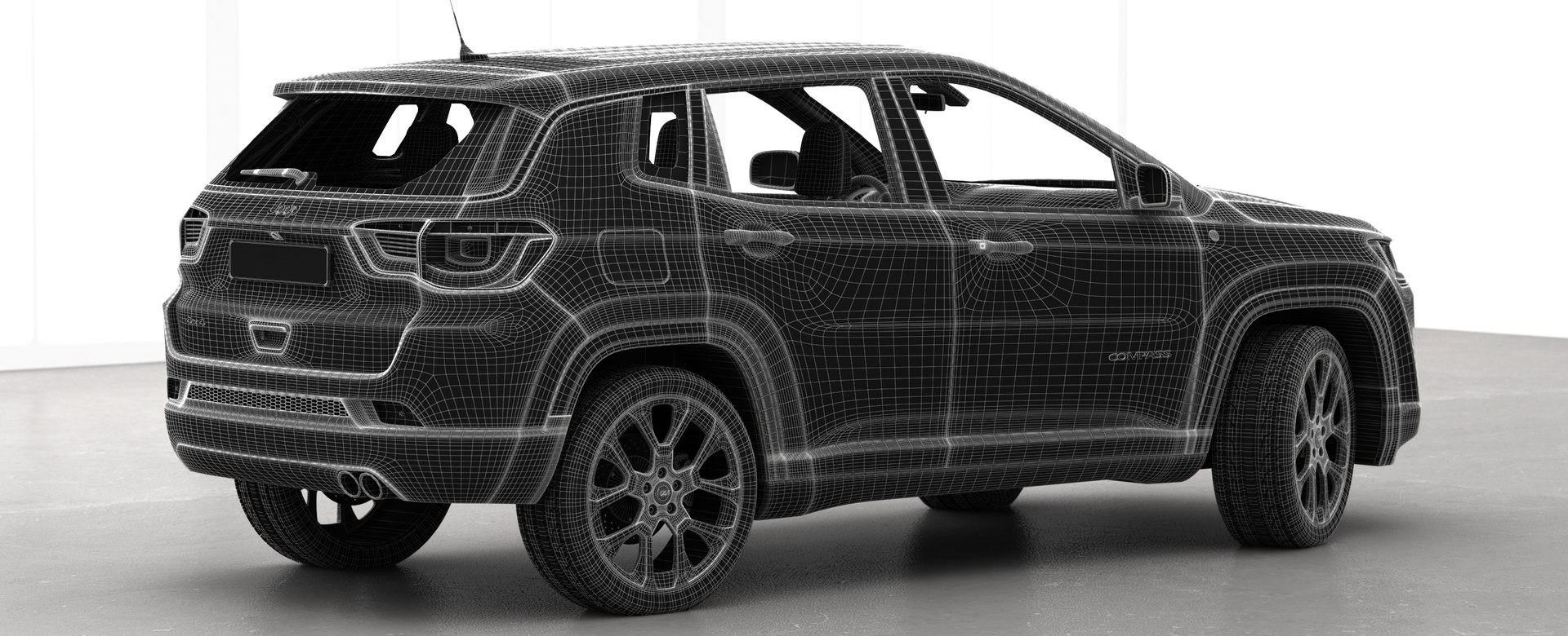 Realistic Jeep Compass 2020 3D Model - TurboSquid 1651038