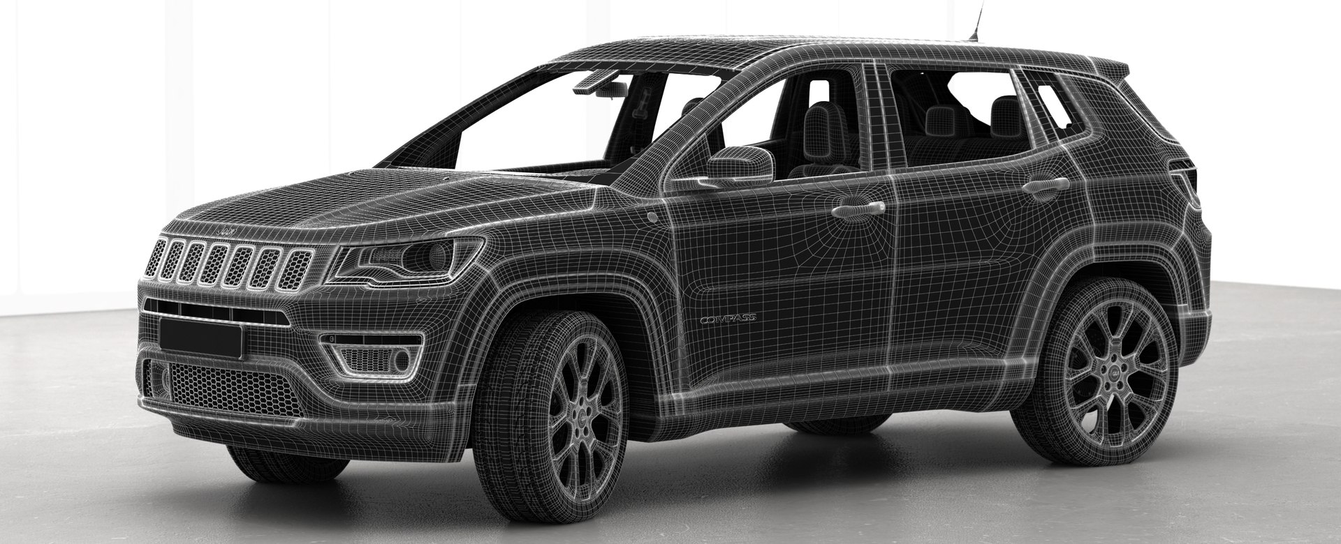Realistic Jeep Compass 2020 3D Model - TurboSquid 1651038