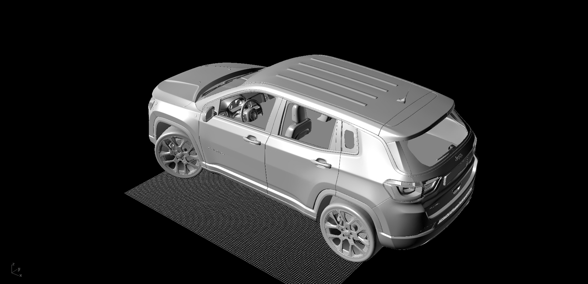 Realistic Jeep Compass 2020 3D Model - TurboSquid 1651038