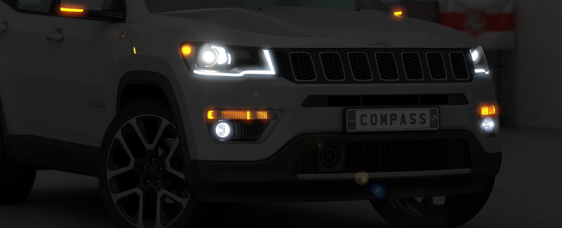 Realistic Jeep Compass 2020 3D Model - TurboSquid 1651038