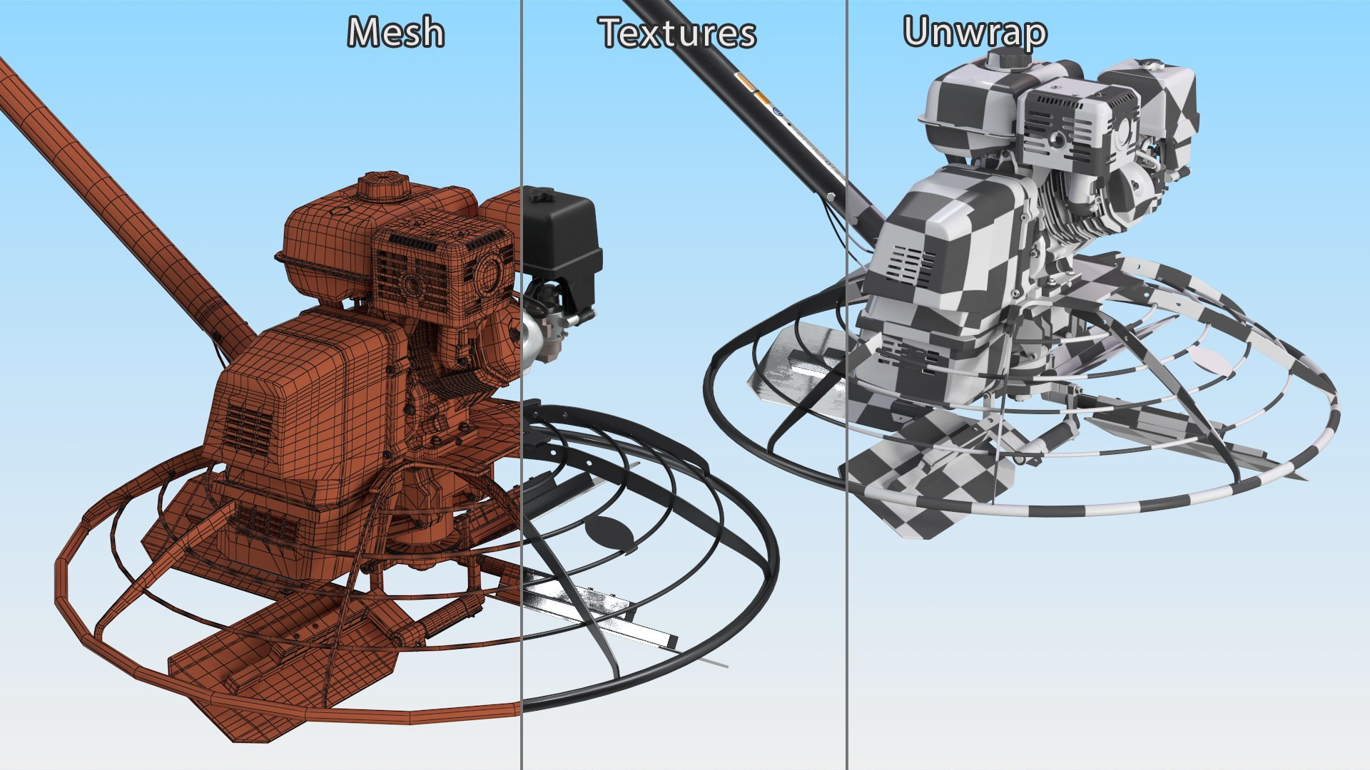 Concrete Power Trowel Grey 3D Model - TurboSquid 2092670