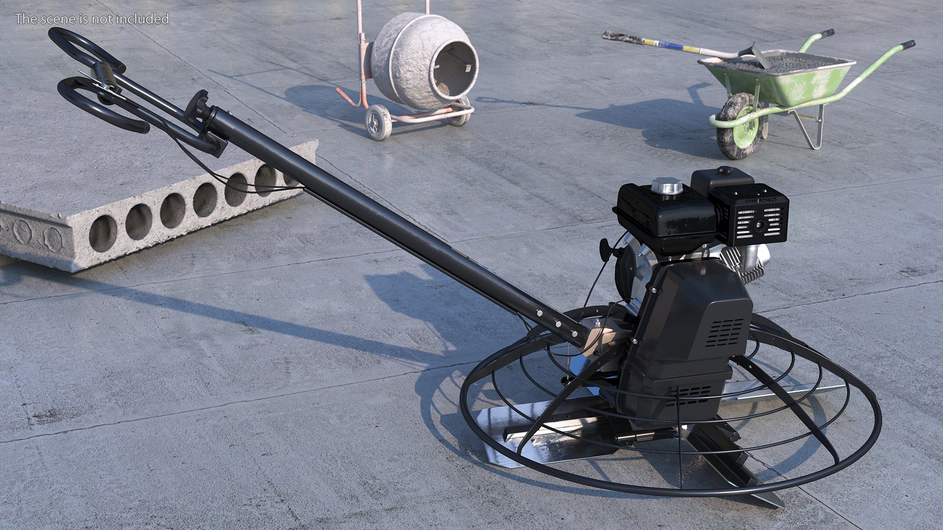 Concrete Power Trowel Grey 3D Model - TurboSquid 2092670