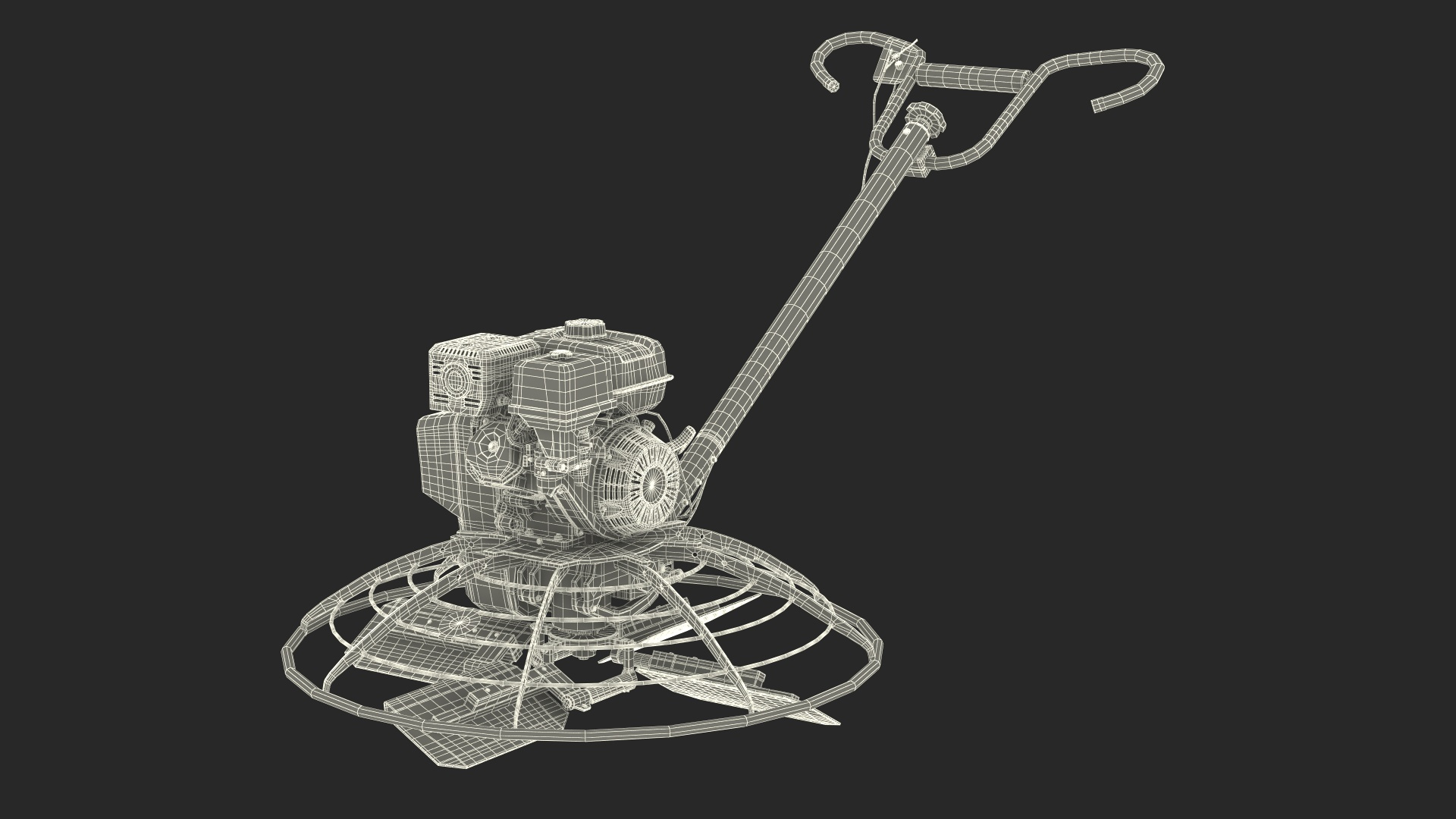Concrete Power Trowel Grey 3D Model - TurboSquid 2092670