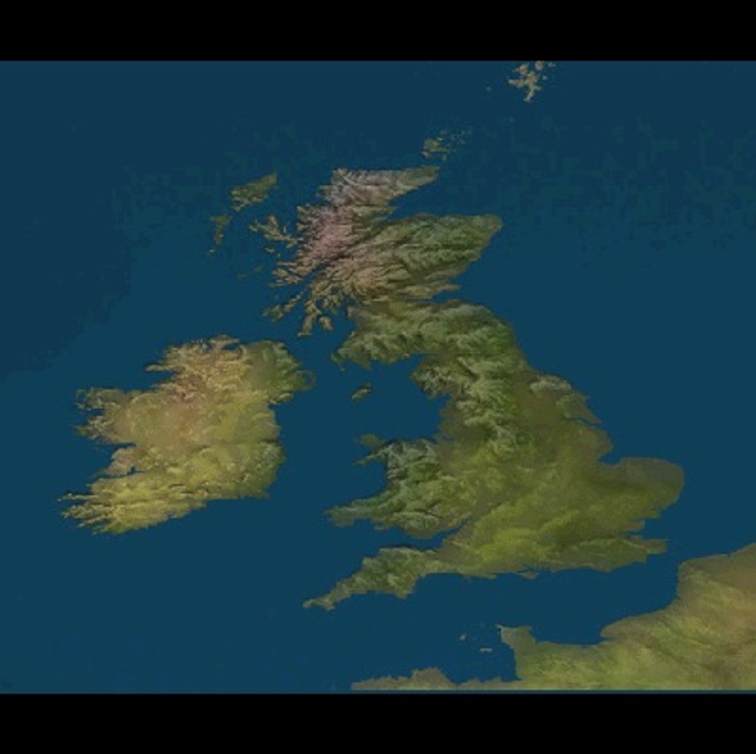 England Maps 3d Model