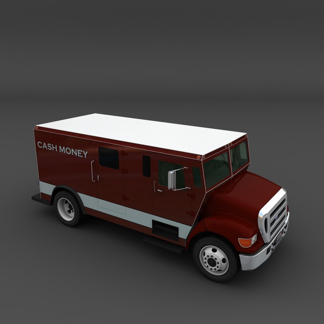 3d armored money truck model