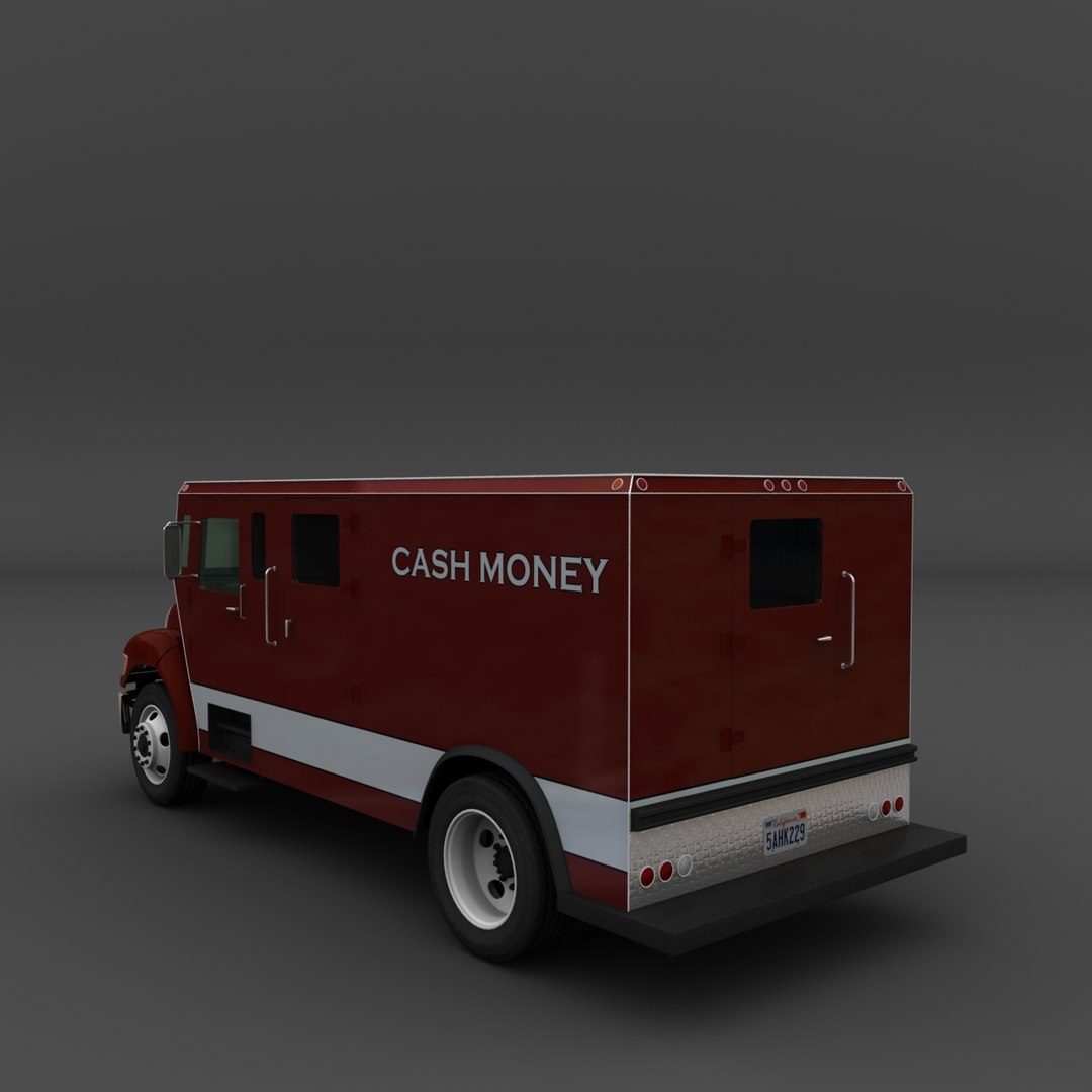 3d armored money truck model