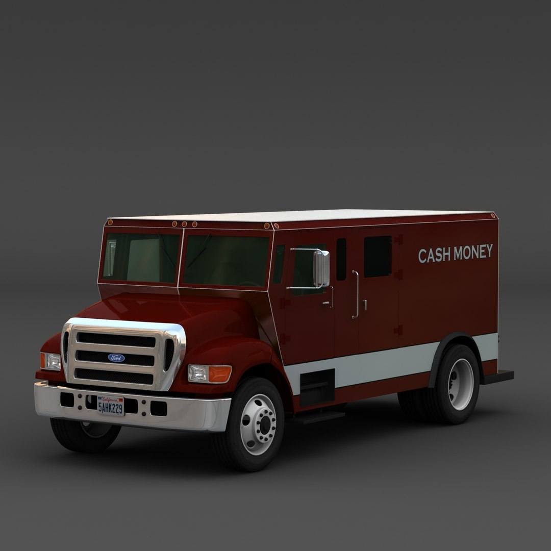3d armored money truck model