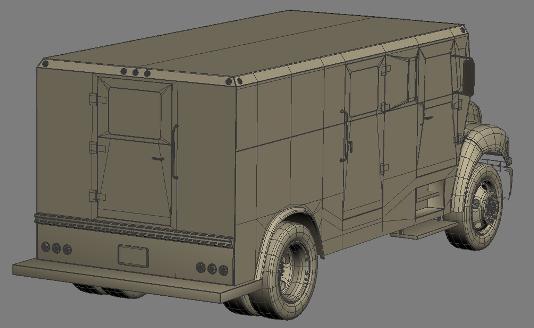 3d armored money truck model