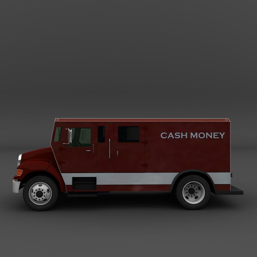 3d armored money truck model