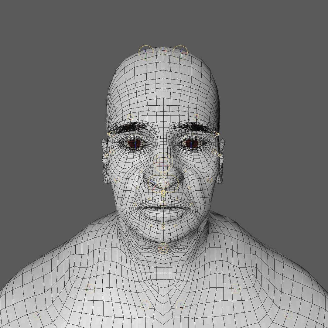 Base Mesh Old Obese 3d C4d