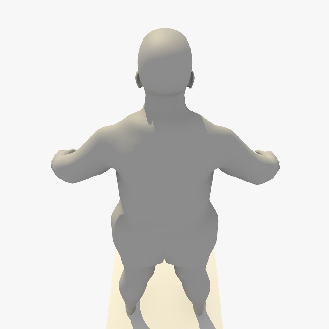 Base Mesh Old Obese 3d C4d
