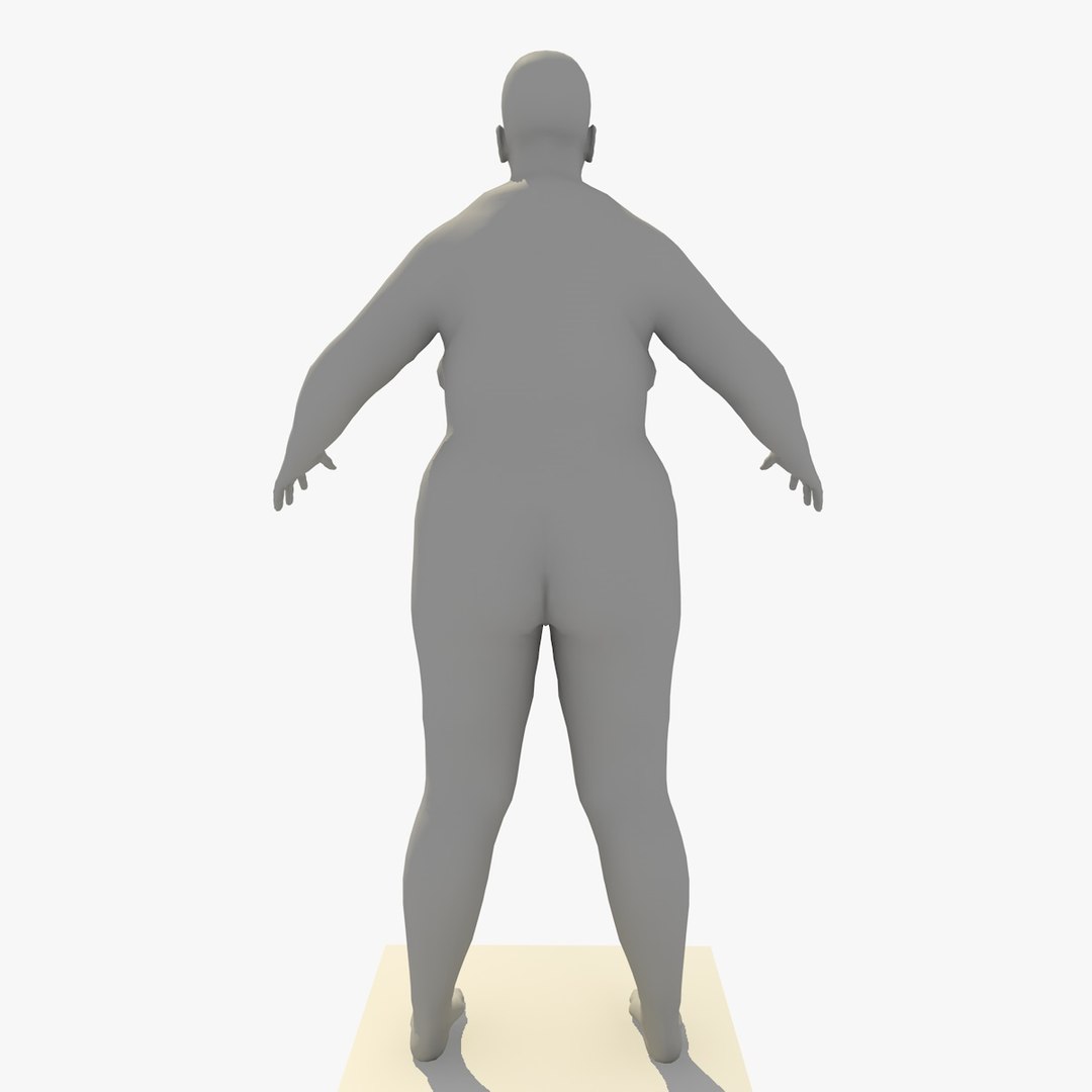 Base Mesh Old Obese 3d C4d