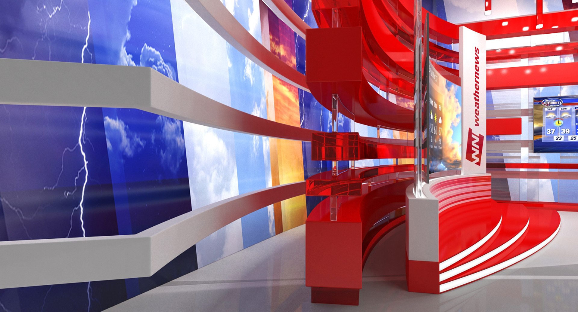Tv presenter weather forecast 3D model - TurboSquid 1286609