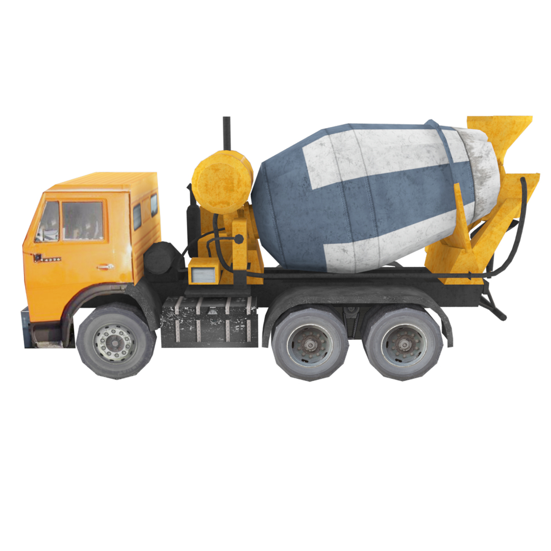 3d mixer truck model