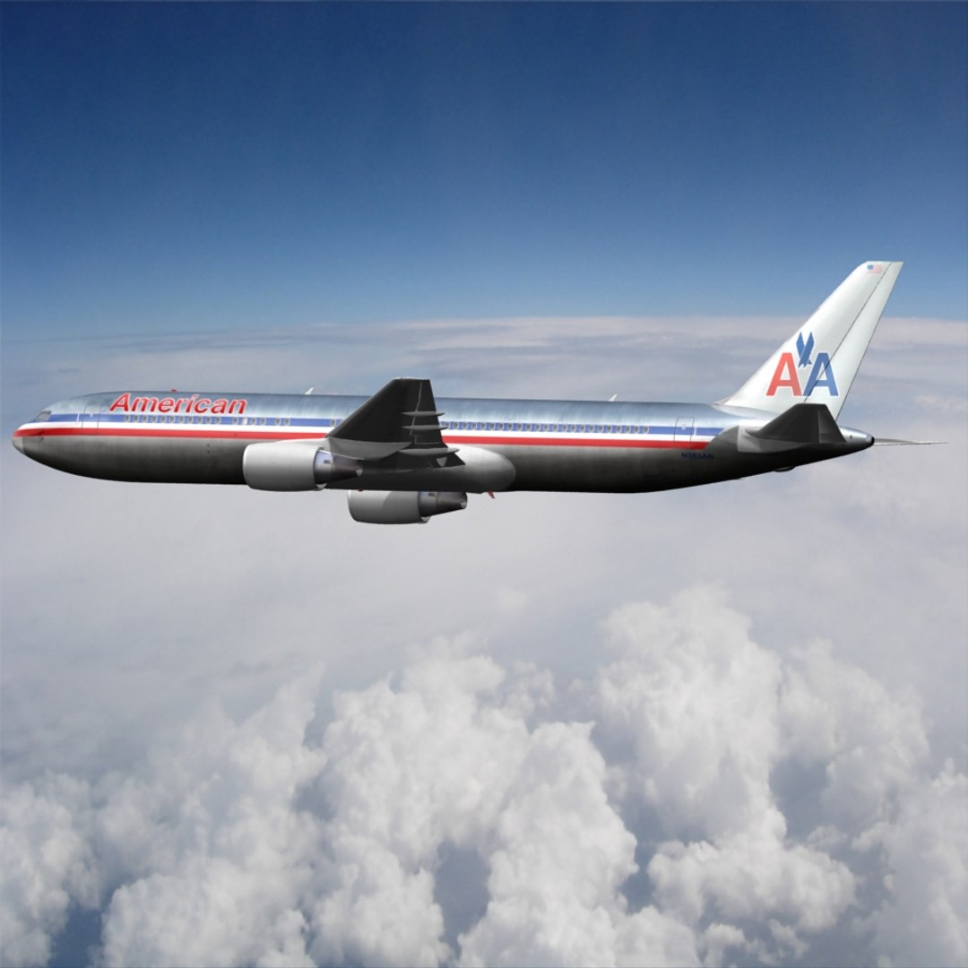 B767-300 American Airlines 767-300 3d Obj
