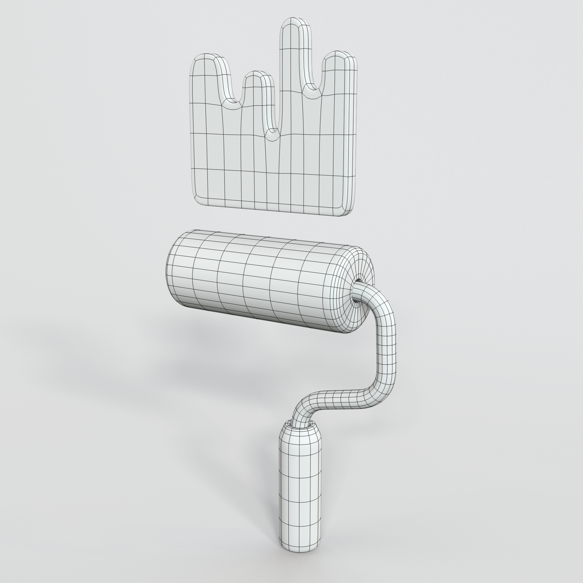 Paint roller 3D model - TurboSquid 1565114