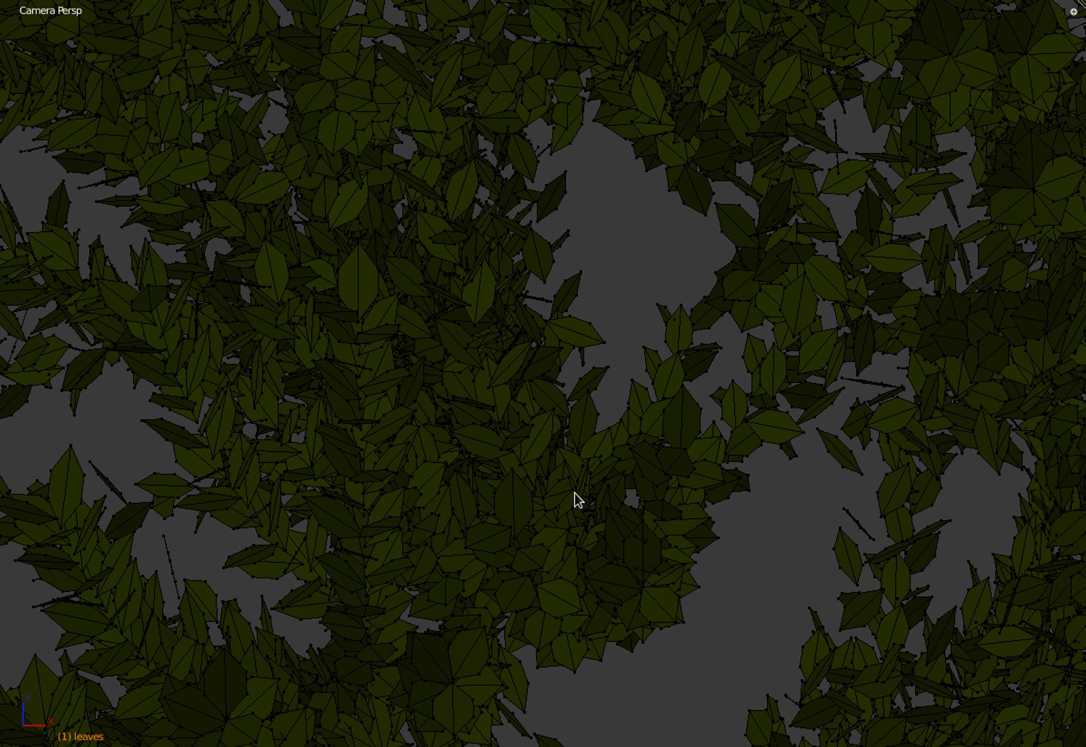 3d Leafy Tree Background Model