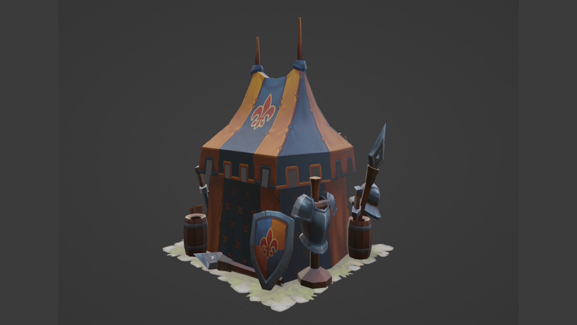 3D Fantasy Tent - TurboSquid 2117525