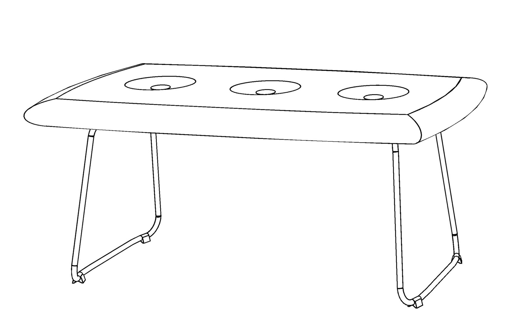 Fabric Bench 3D Model - TurboSquid 1479047