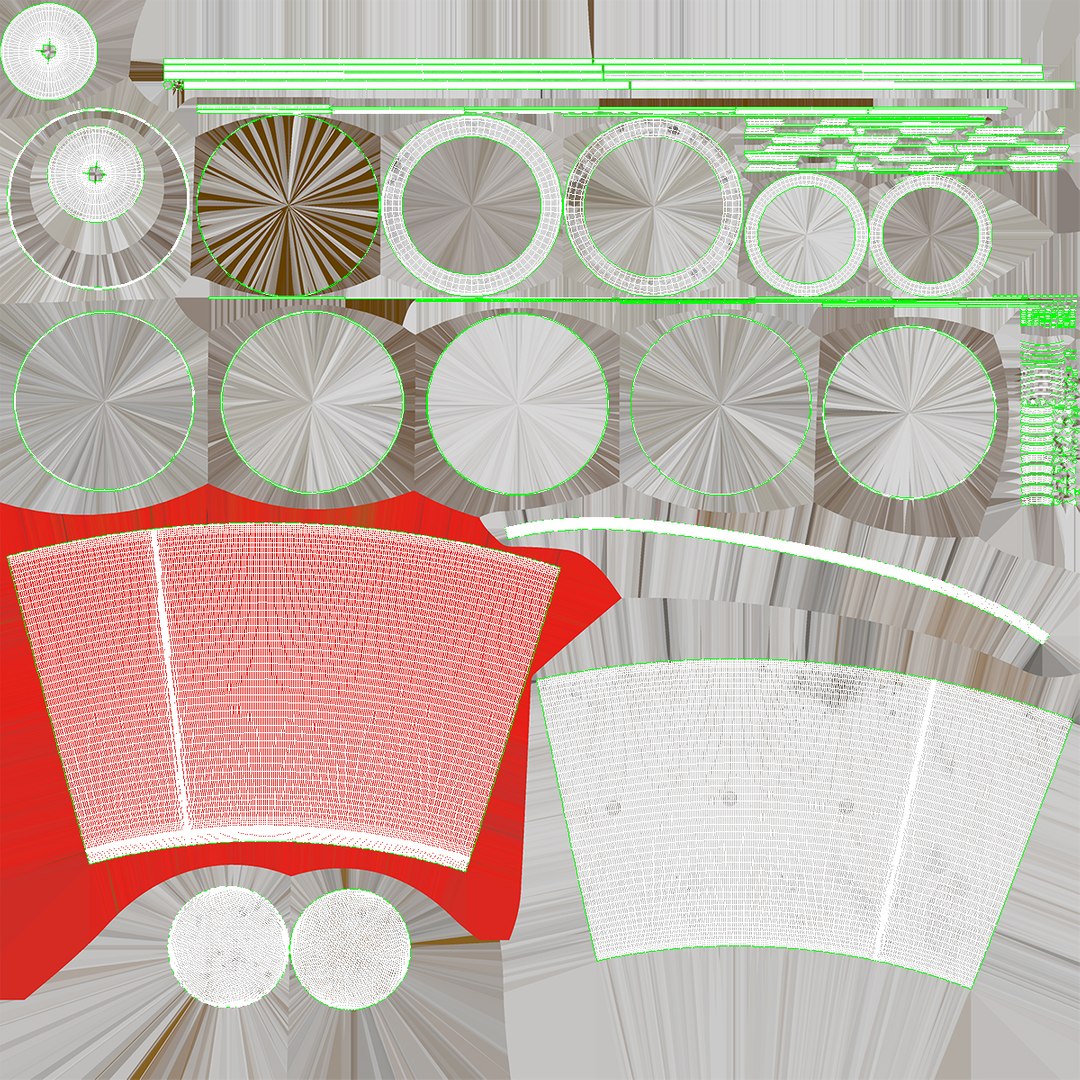 Fast Food Cup Flattened 3D Model - TurboSquid 1905733