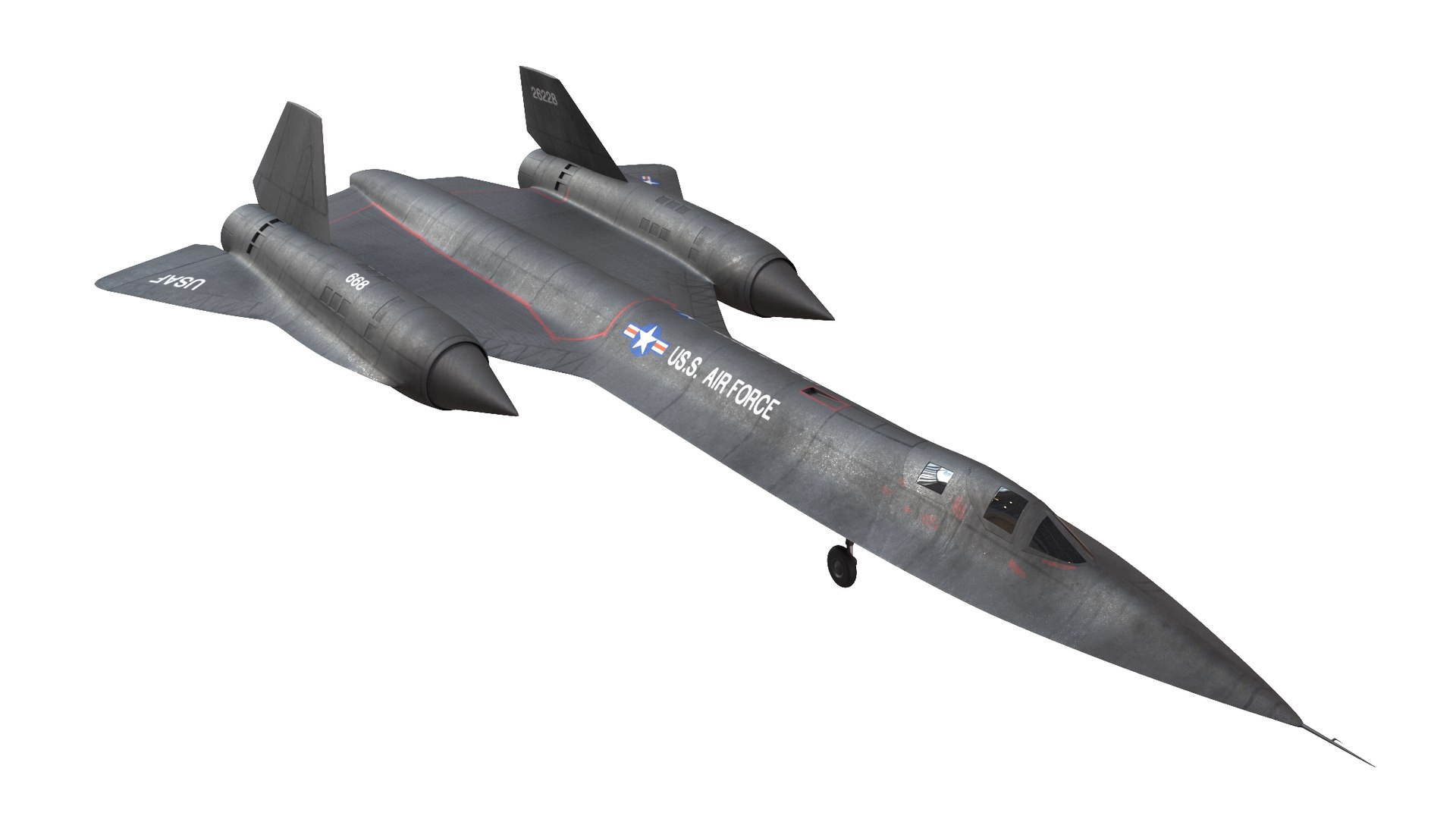 Lockheed sr-71 sr 3D model - TurboSquid 1455318