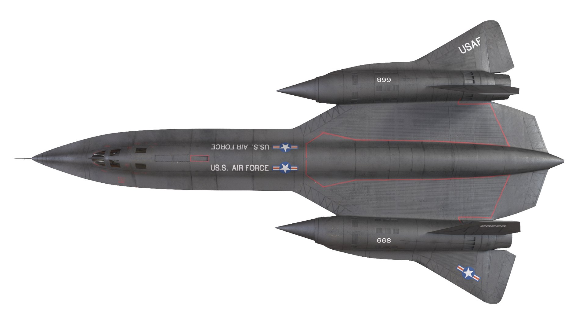 Lockheed sr-71 sr 3D model - TurboSquid 1455318